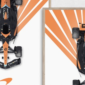 Minimalist Mclaren Formula 1 Poster Digital Download Norris Piastri ...