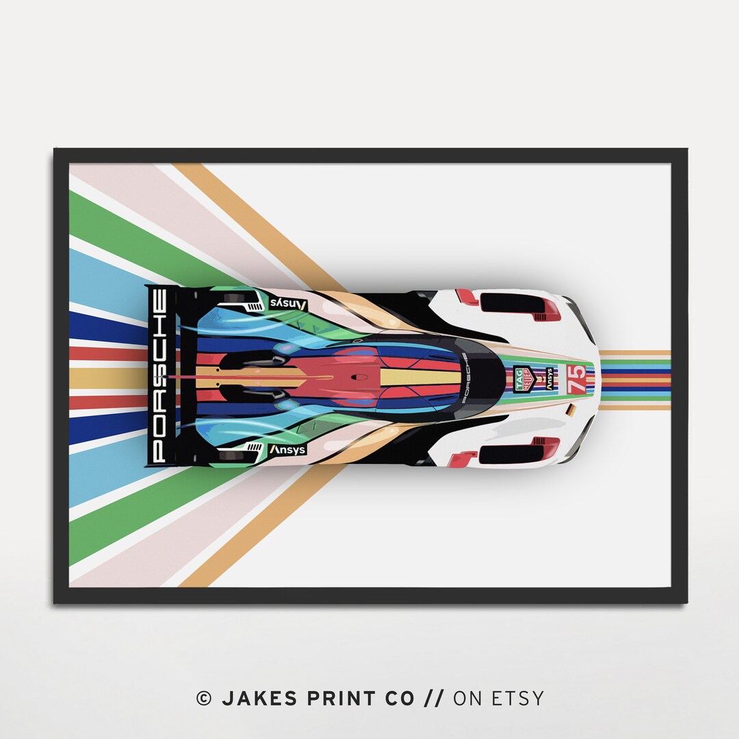 Porsche 963 Le Mans Poster 24 Hours Digital Download Print 2023 Le Mans ...