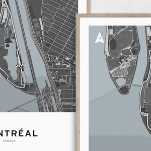 Montreal Formula 1 Track Poster Digital Download Print F1 Wall Art Gift ...