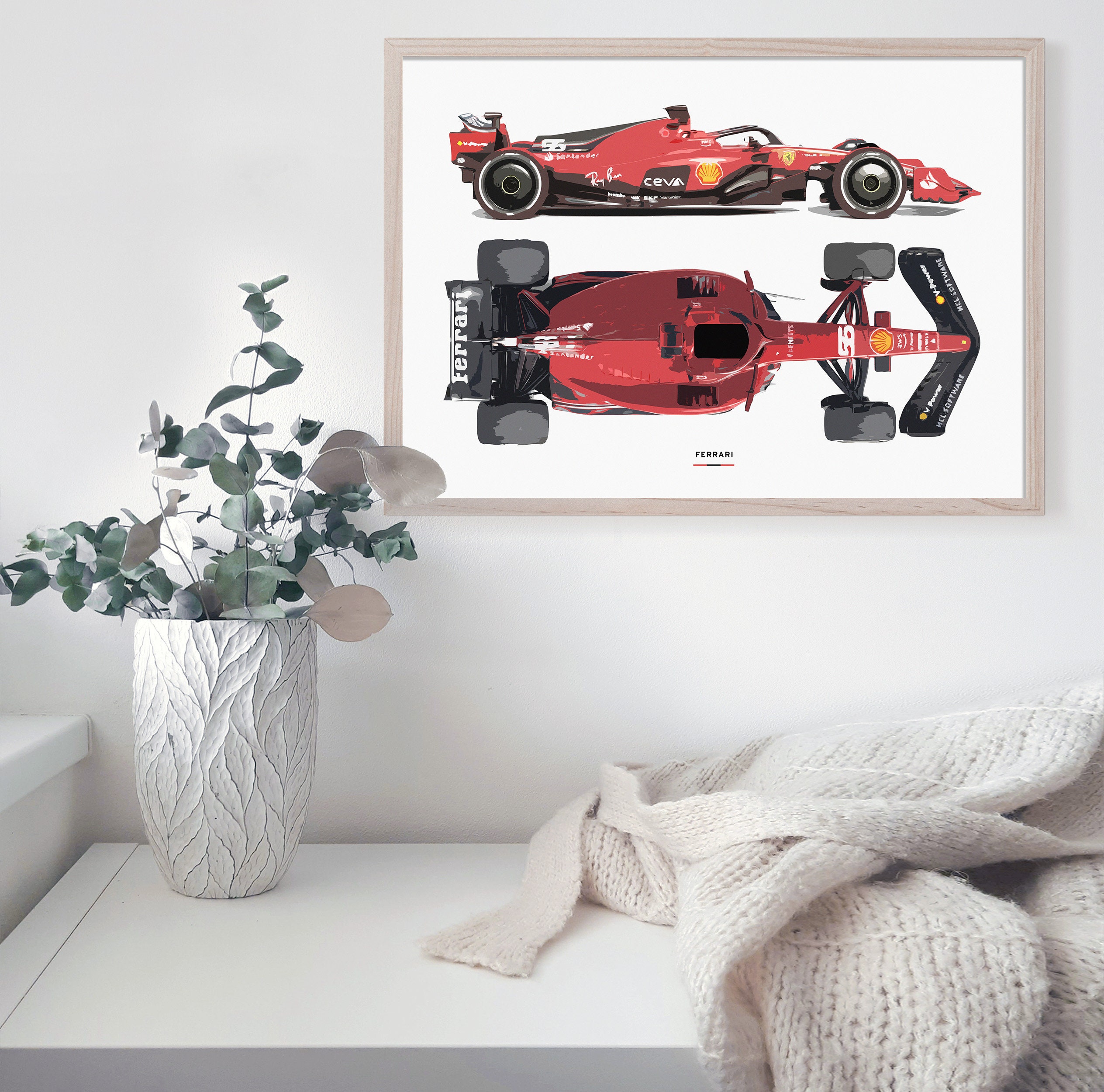Ferrari Formula 1 Poster Digital Download Charles Leclerc - Etsy