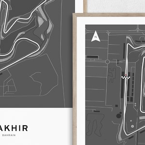 Sakhir Formula 1 Track Poster Digital Download Print F1 Wall Art Gift ...