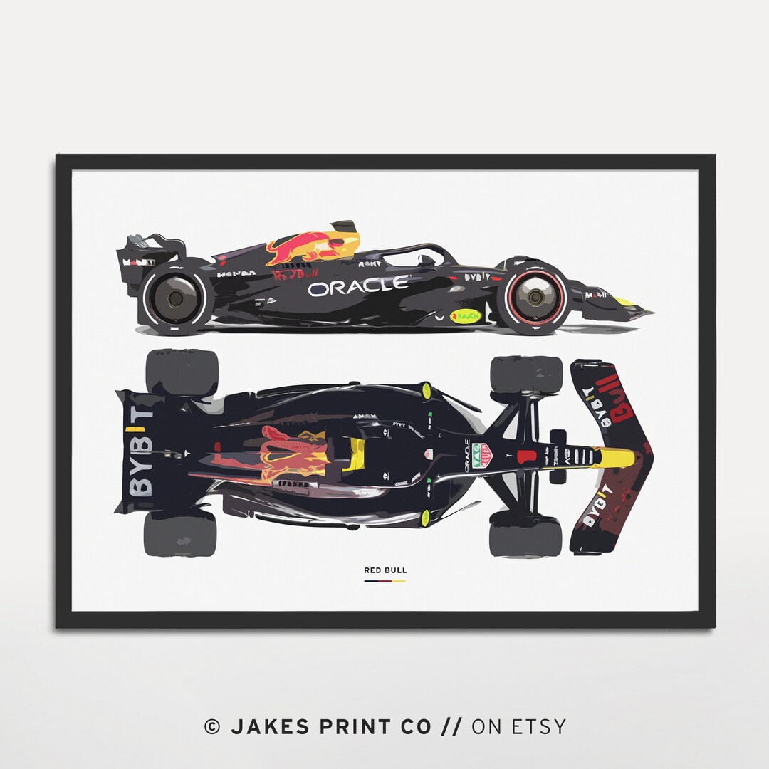 Red Bull Formula 1 Poster Digital Download Max Verstappen Print F1 Wall ...