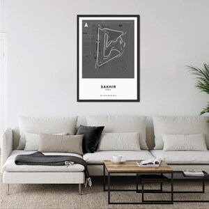 Sakhir Formula 1 Track Poster Digital Download Print F1 Wall Art Gift ...