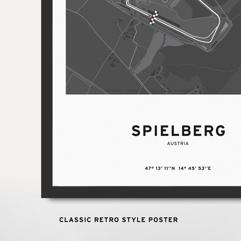 Spielberg Red Bull Ring Formula 1 Track Poster Digital Download Print ...