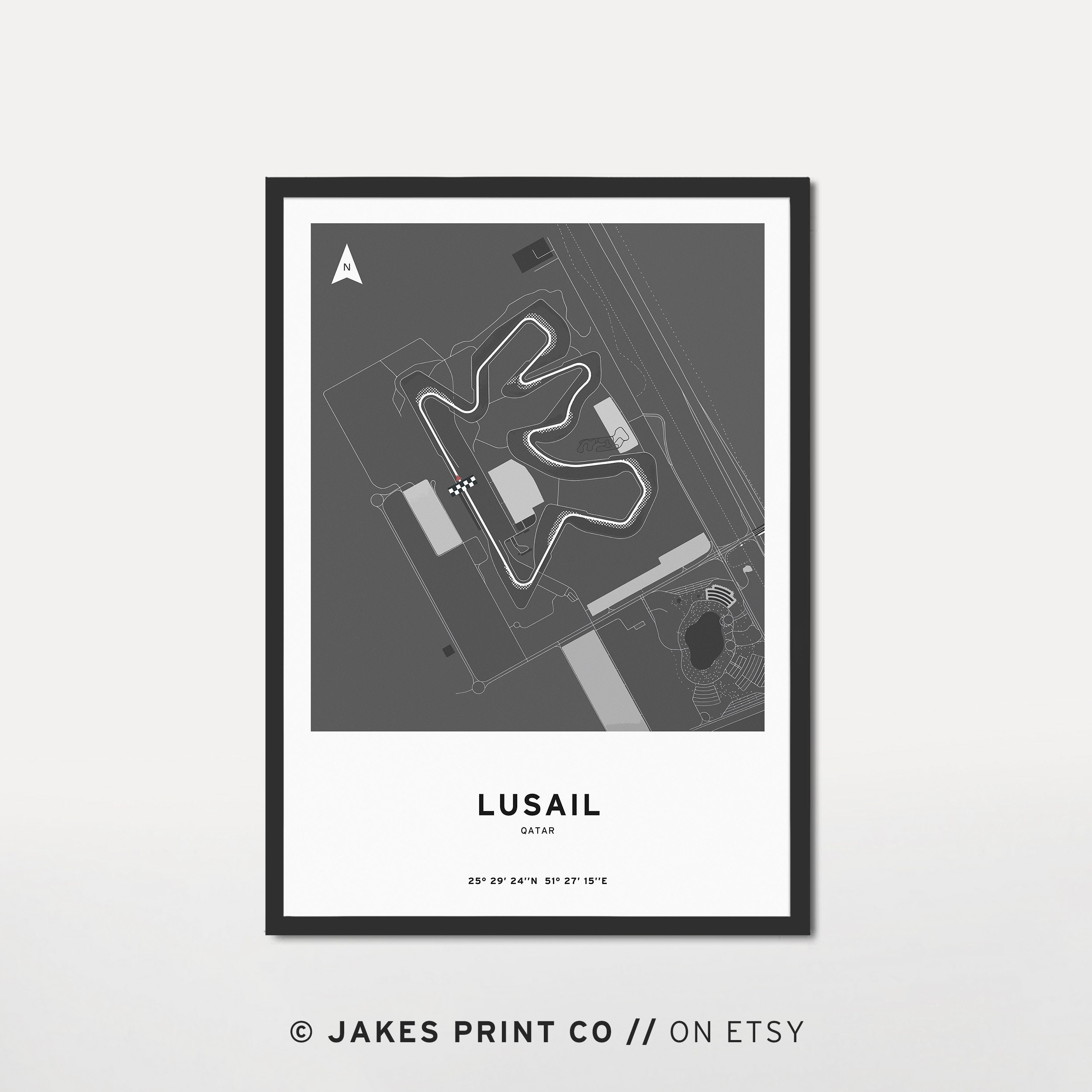 Lusail Formula 1 Track Poster Digital Download Print F1 Wall - Etsy