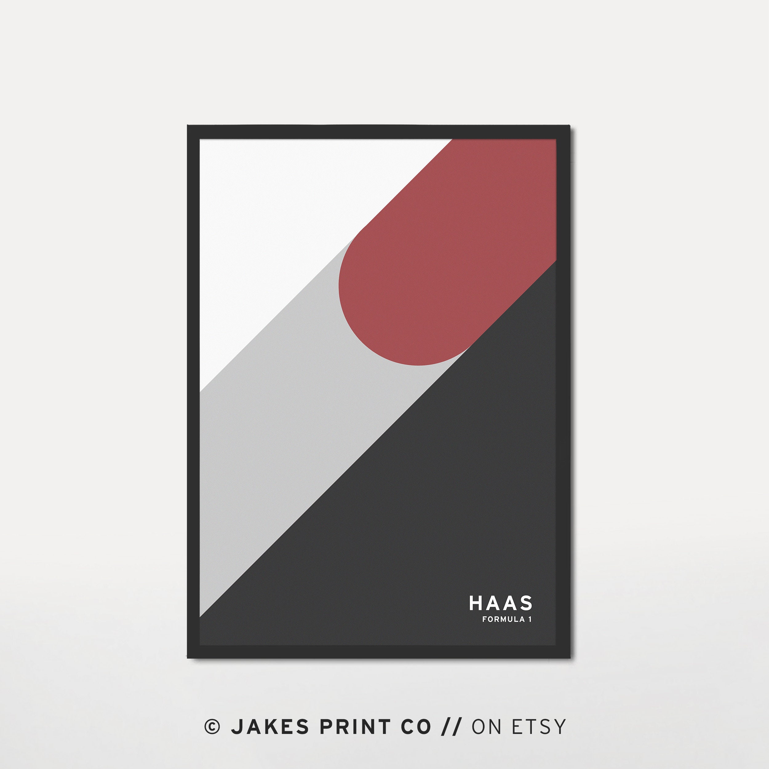 Minimalist Haas Formula 1 Poster Digital Download Print F1 - Etsy