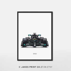 Mercedes Formula 1 Poster Digital Download Lewis Hamilton Print F1 Wall ...