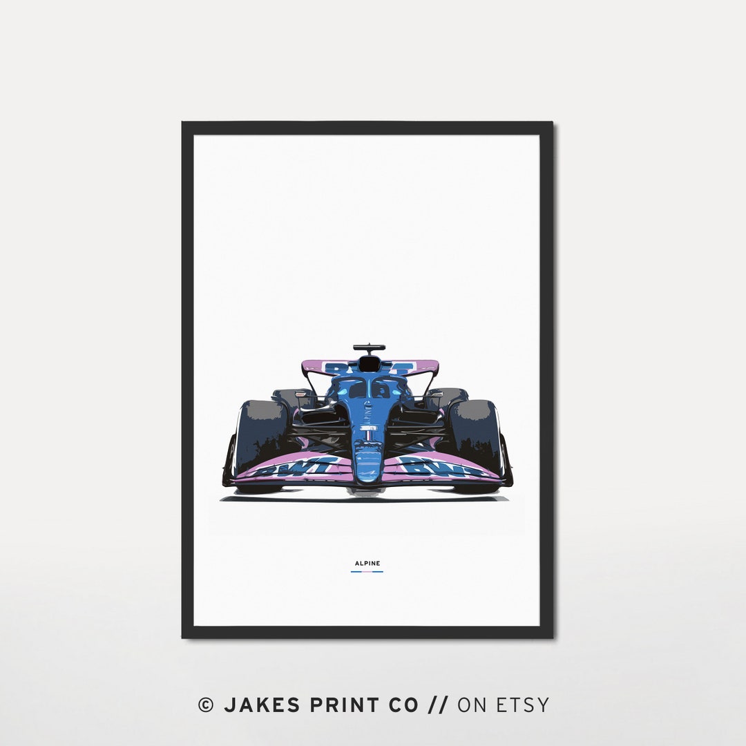 Alpine Formula 1 Poster Digital Download Pierre Gasly Esteban Ocon F1 ...