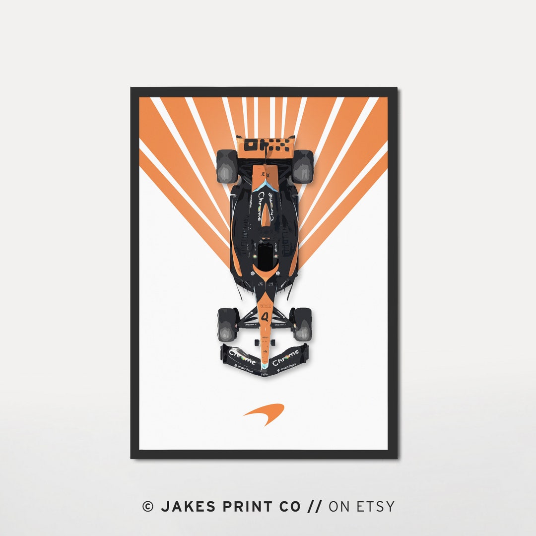 Minimalist Mclaren Formula 1 Poster Digital Download Norris Piastri ...