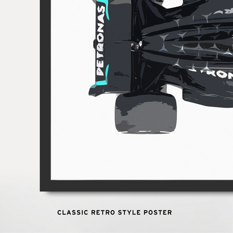Mercedes Formula 1 Poster Digital Download Lewis Hamilton - Etsy