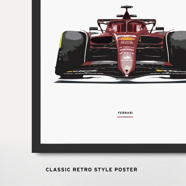 Ferrari Formula 1 Poster Digital Download Charles Leclerc Carlos Sainz ...