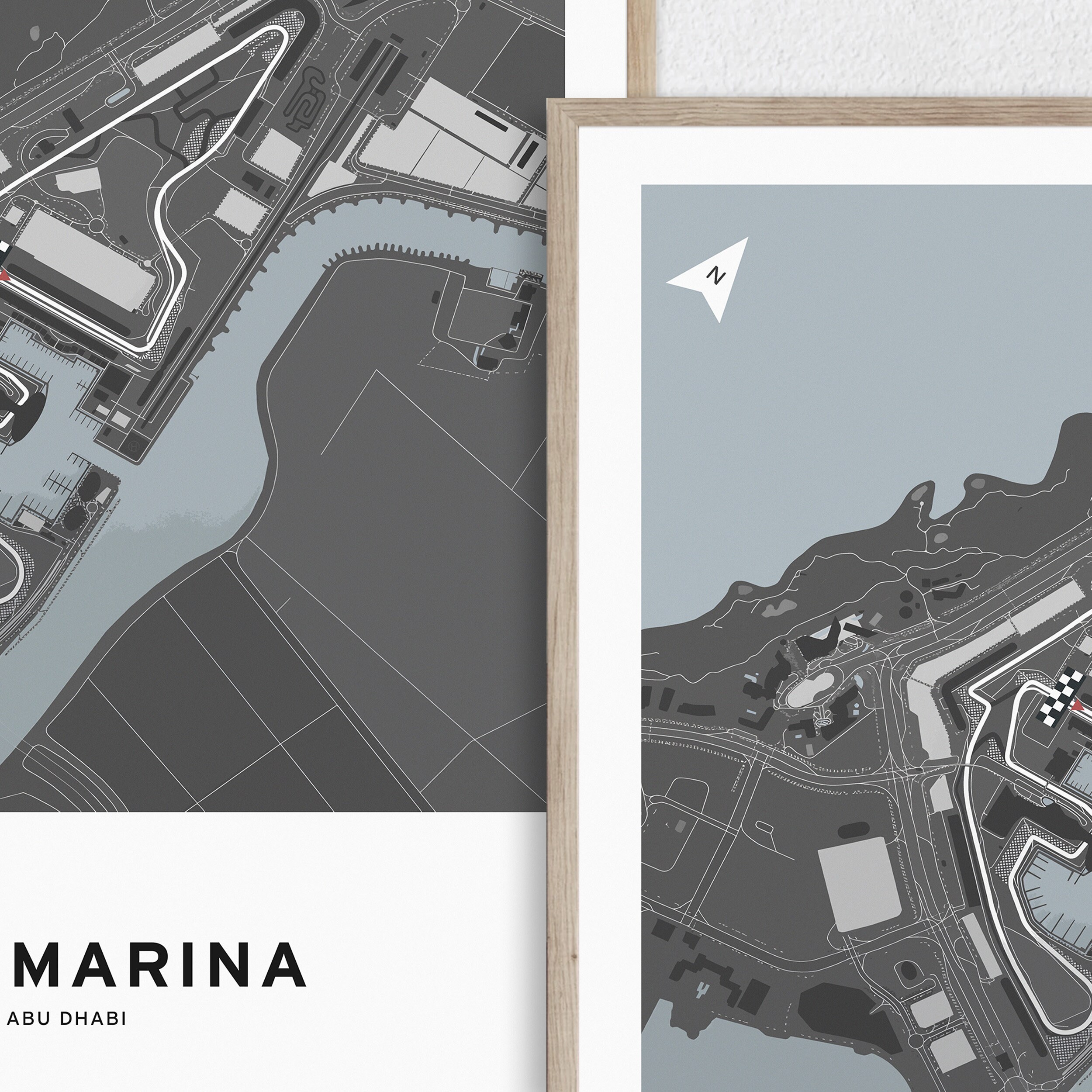 Yas Marina Formula 1 Track Poster Digital Download Print F1 - Etsy