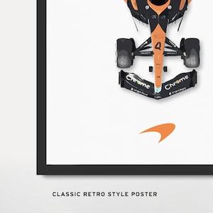 Minimalist Mclaren Formula 1 Poster Digital Download Norris Piastri ...