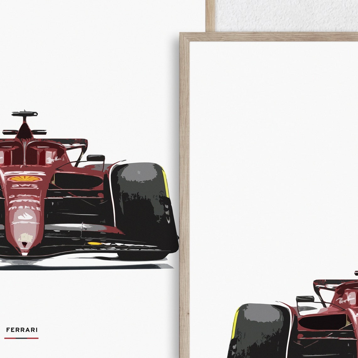 Ferrari Formula 1 Poster Digital Download Charles Leclerc - Etsy