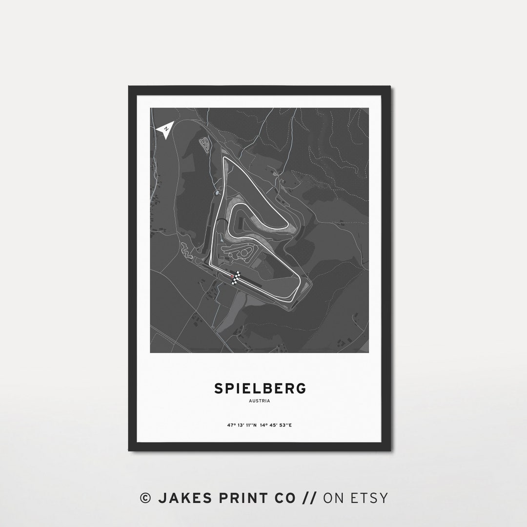 Spielberg Red Bull Ring Formula 1 Track Poster Digital Download Print ...