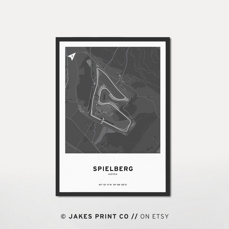 Spielberg Red Bull Ring Formula 1 Track Poster Digital Download Print ...