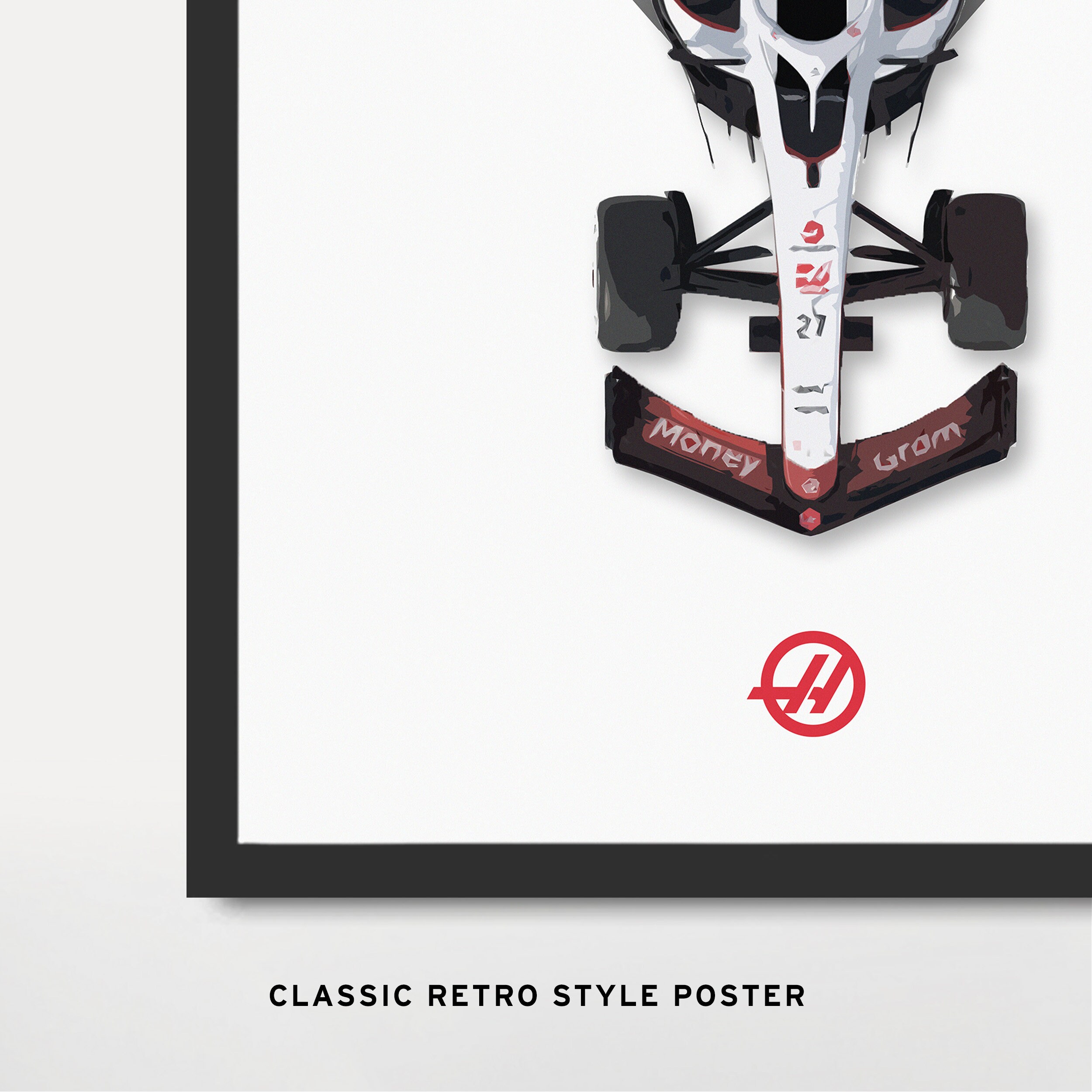 Minimalist Haas Formula 1 Poster Digital Download Magnussen Hulkenburg ...