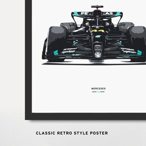 Mercedes Formula 1 Poster Digital Download Lewis Hamilton Print F1 Wall ...