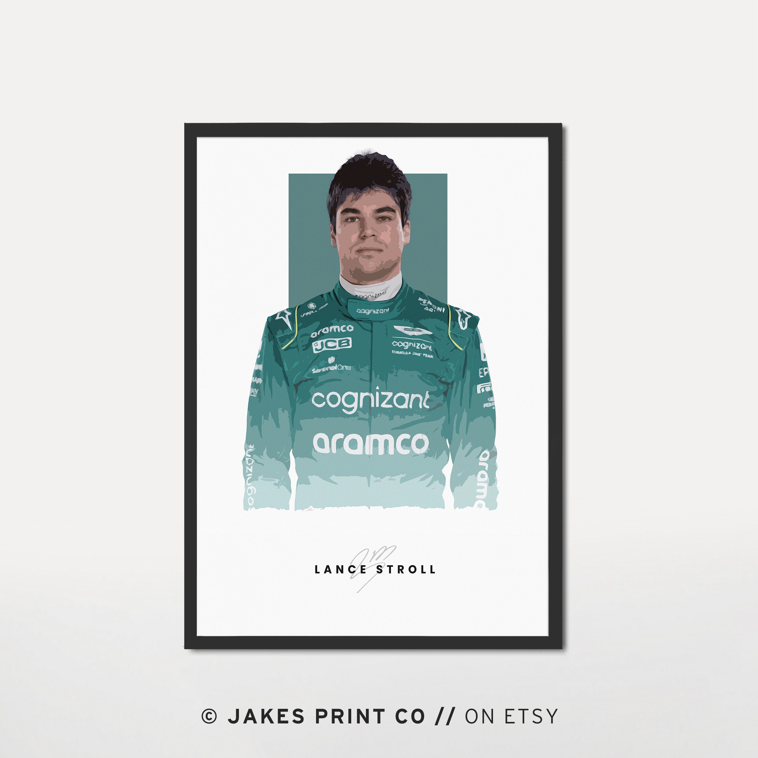 Lance Stroll Formula 1 Poster Signature Digital Download Aston - Etsy