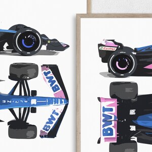 Alpine Formula 1 Poster Digital Download Pierre Gasly Esteban Ocon F1 ...