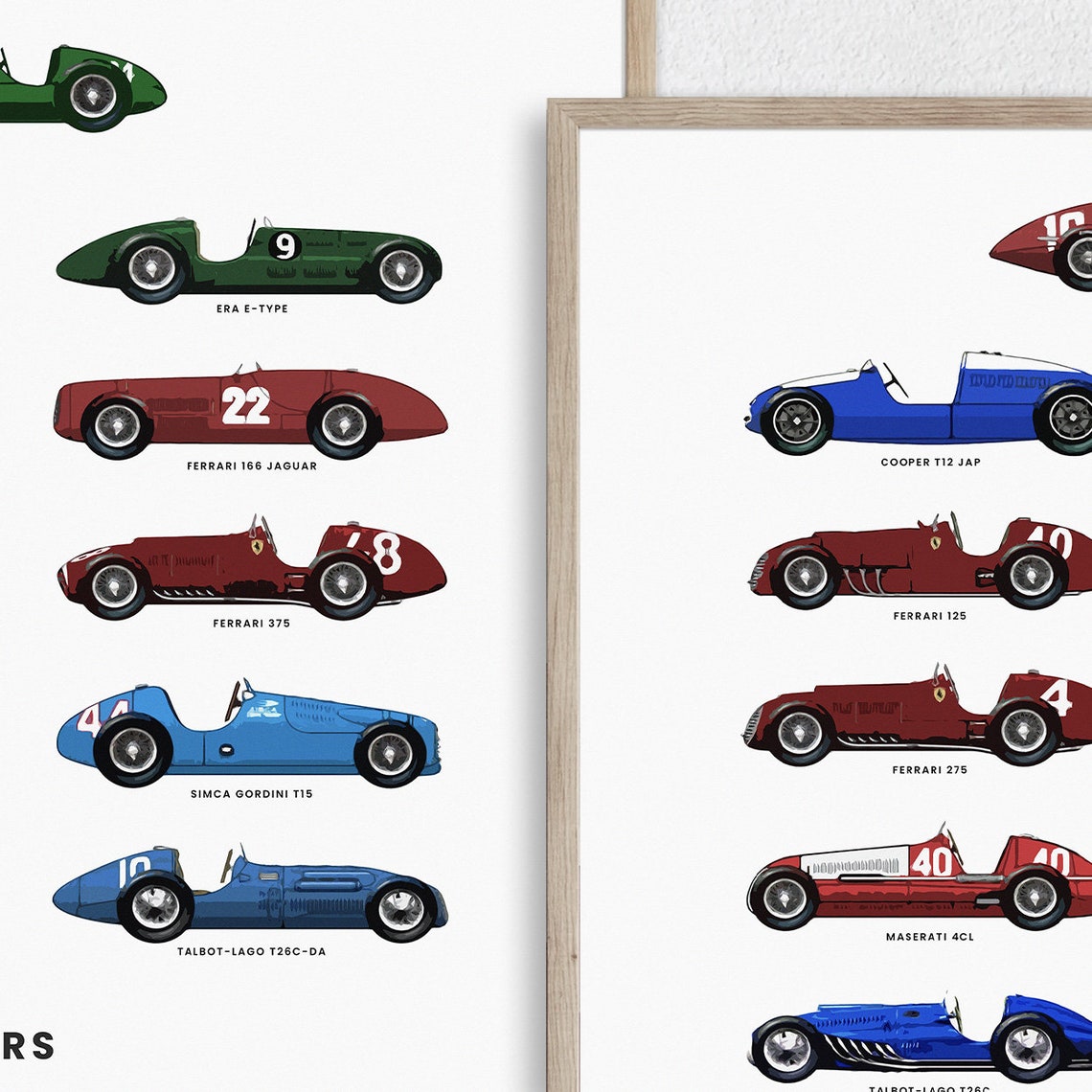 1950 Pioneers Formula 1 Poster Digital Download Print F1 Wall - Etsy