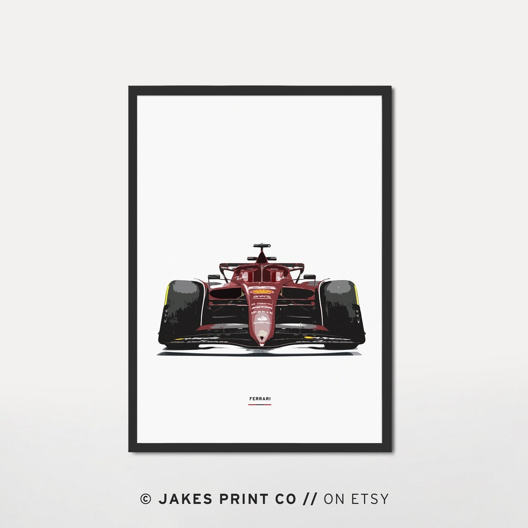 Ferrari Formula 1 Poster Digital Download Charles Leclerc Carlos Sainz ...