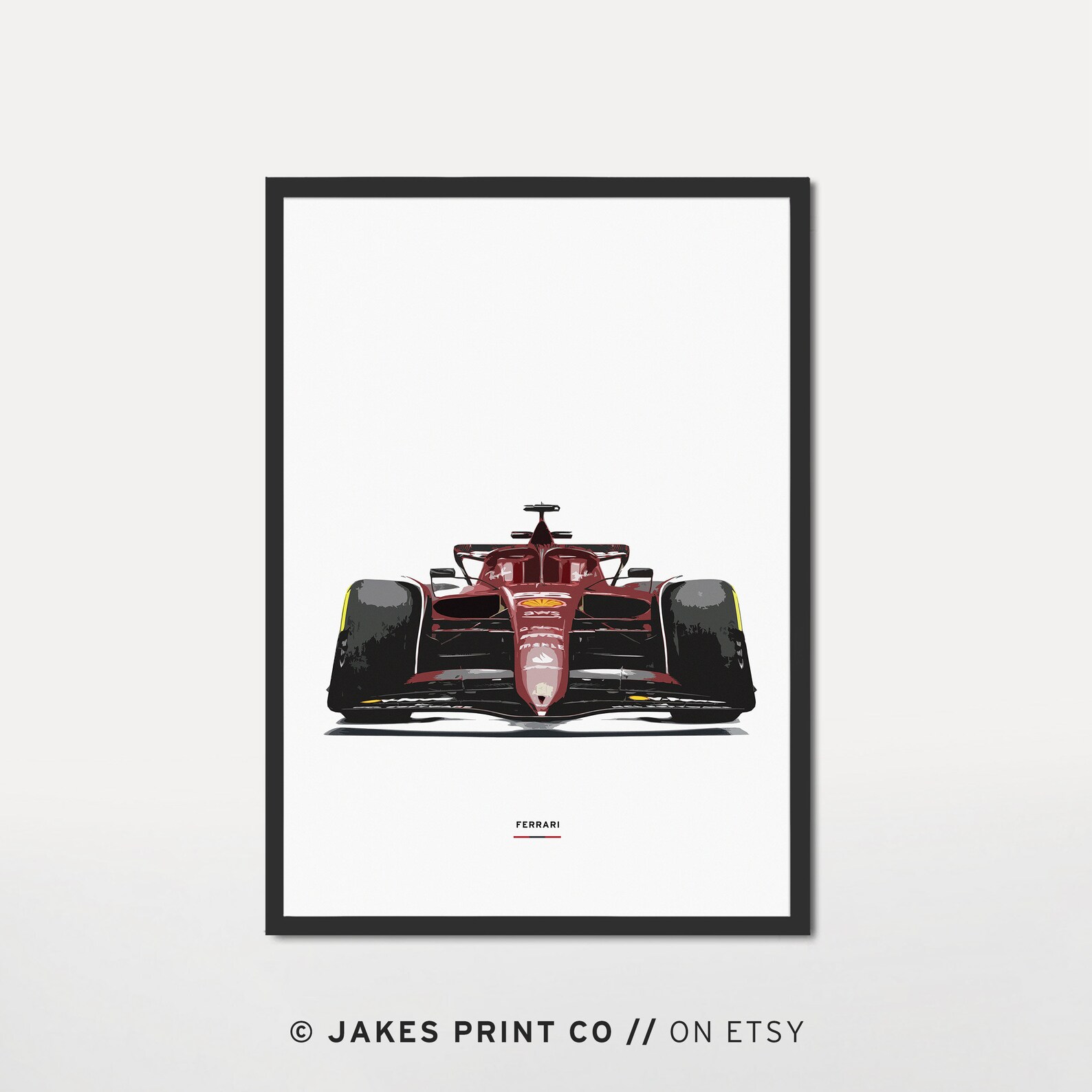 Ferrari Formula 1 Poster Digital Download Charles Leclerc Carlos Sainz ...