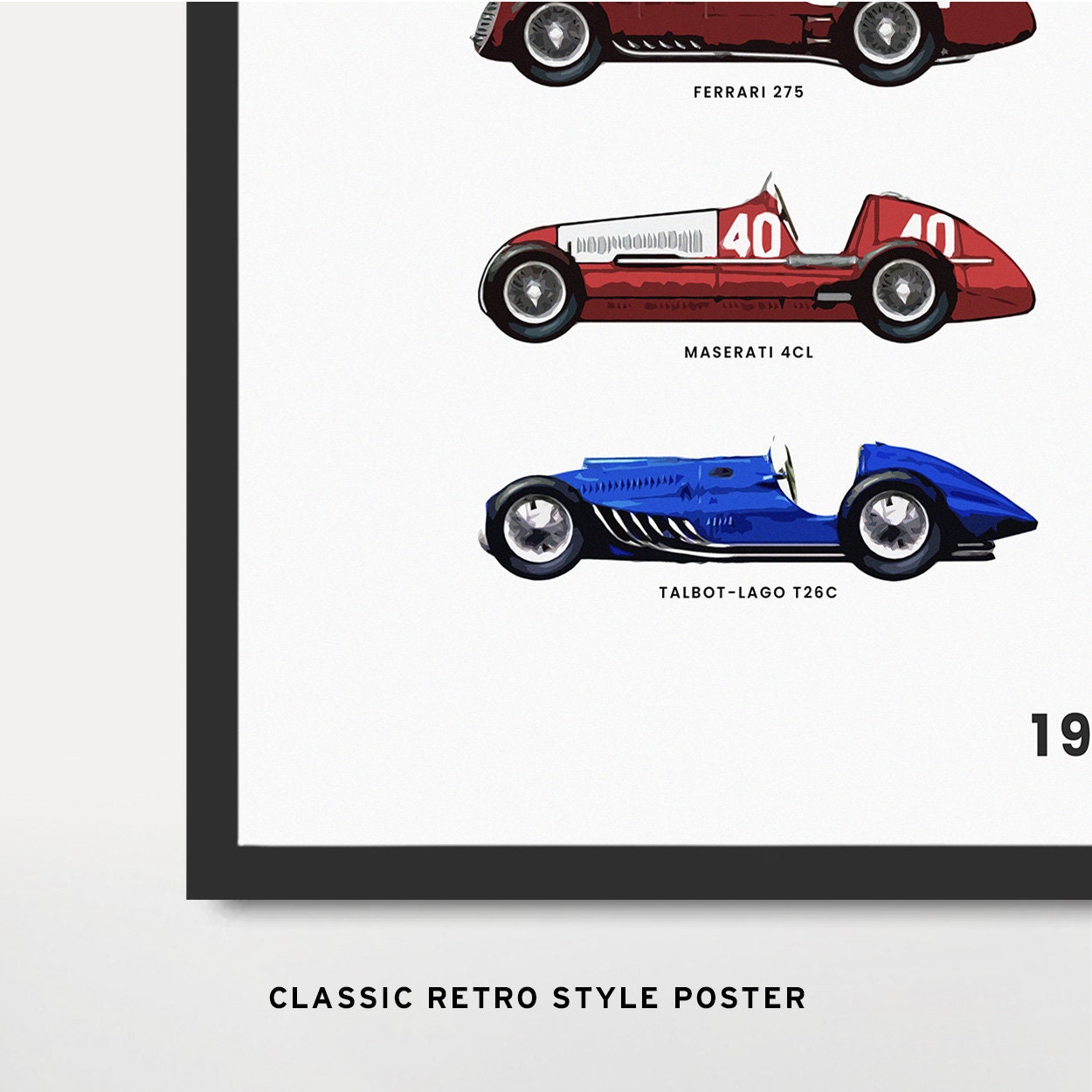 1950 Pioneers Formula 1 Poster Digital Download Print F1 Wall - Etsy