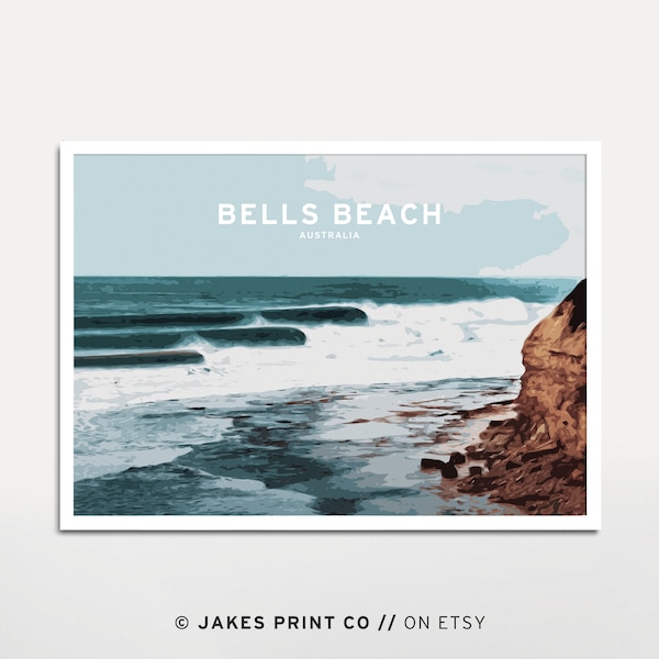Bells Beach Poster - Etsy