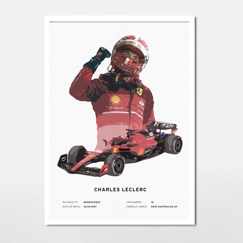 Set of 6 Formula 1 Driver Posters Digital Download Print F1 Wall Art ...