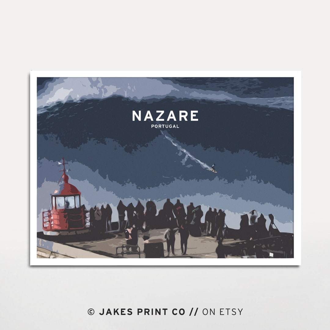 Nazare Printable Wall Art Instant Download Beach House Decor Minimalist ...