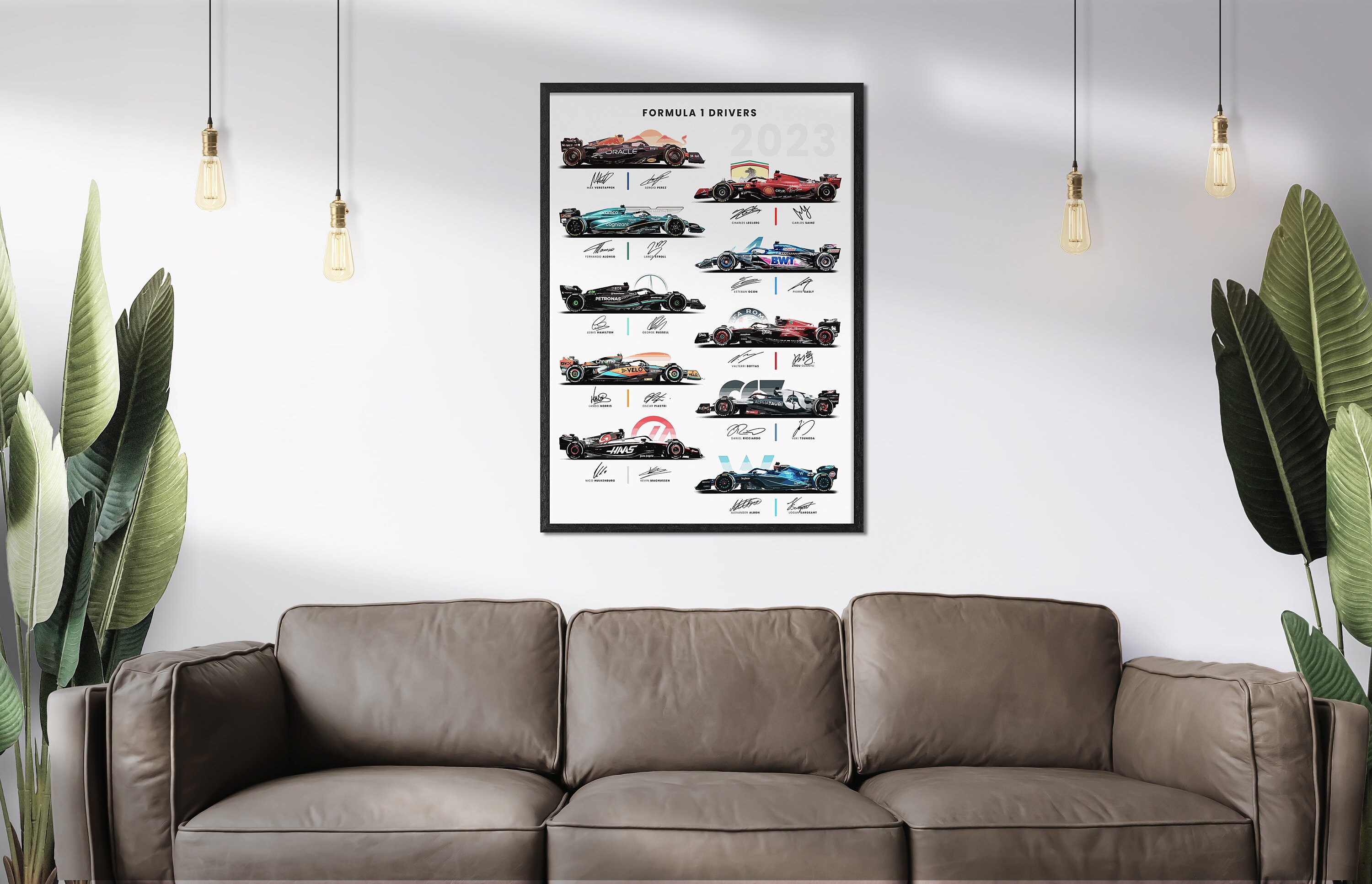 2023 Formula 1 Driver Signature Autographed Poster Portrait - Etsy