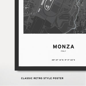 Monza Formula 1 Track Poster Digital Download Print F1 Wall Art Gift ...