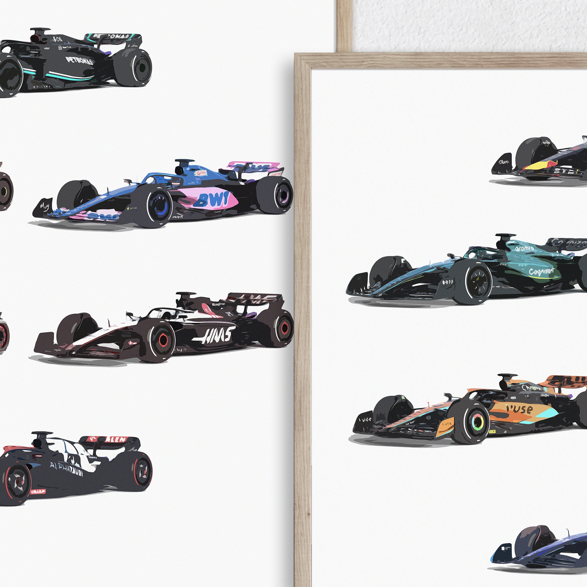 Formula 1 Cars Teams Poster Digital Download Print F1 Wall Art - Etsy
