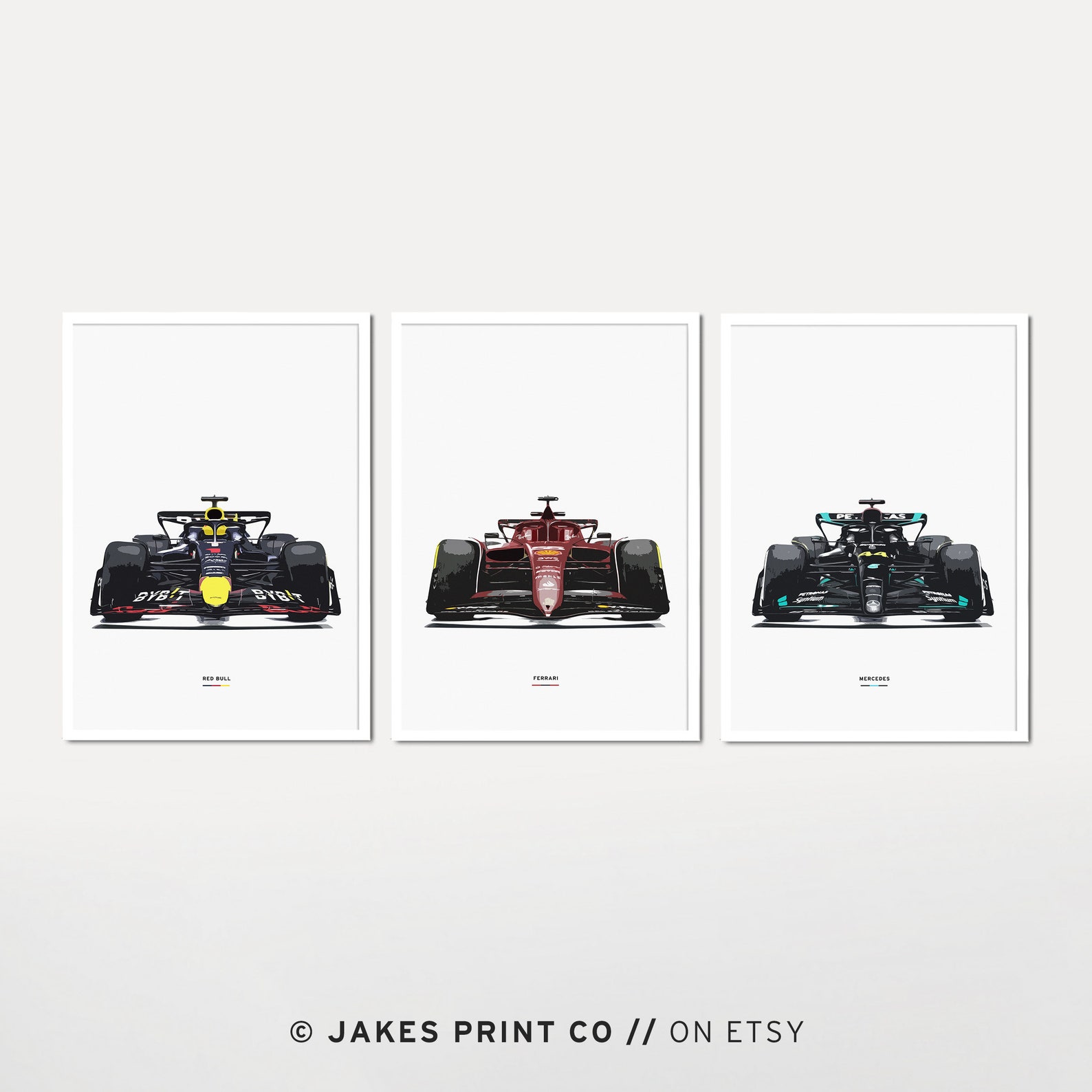 Set of 3 Formula 1 Poster Digital Download Print F1 Wall Art Gift for ...