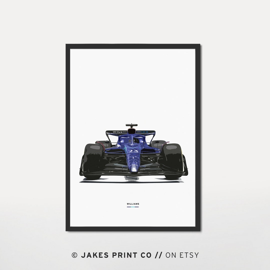 Williams Formula 1 Poster Digital Download Logan Sargeant Print F1 Wall ...