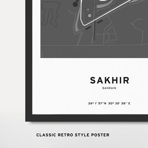 Sakhir Formula 1 Track Poster Digital Download Print F1 Wall Art Gift ...