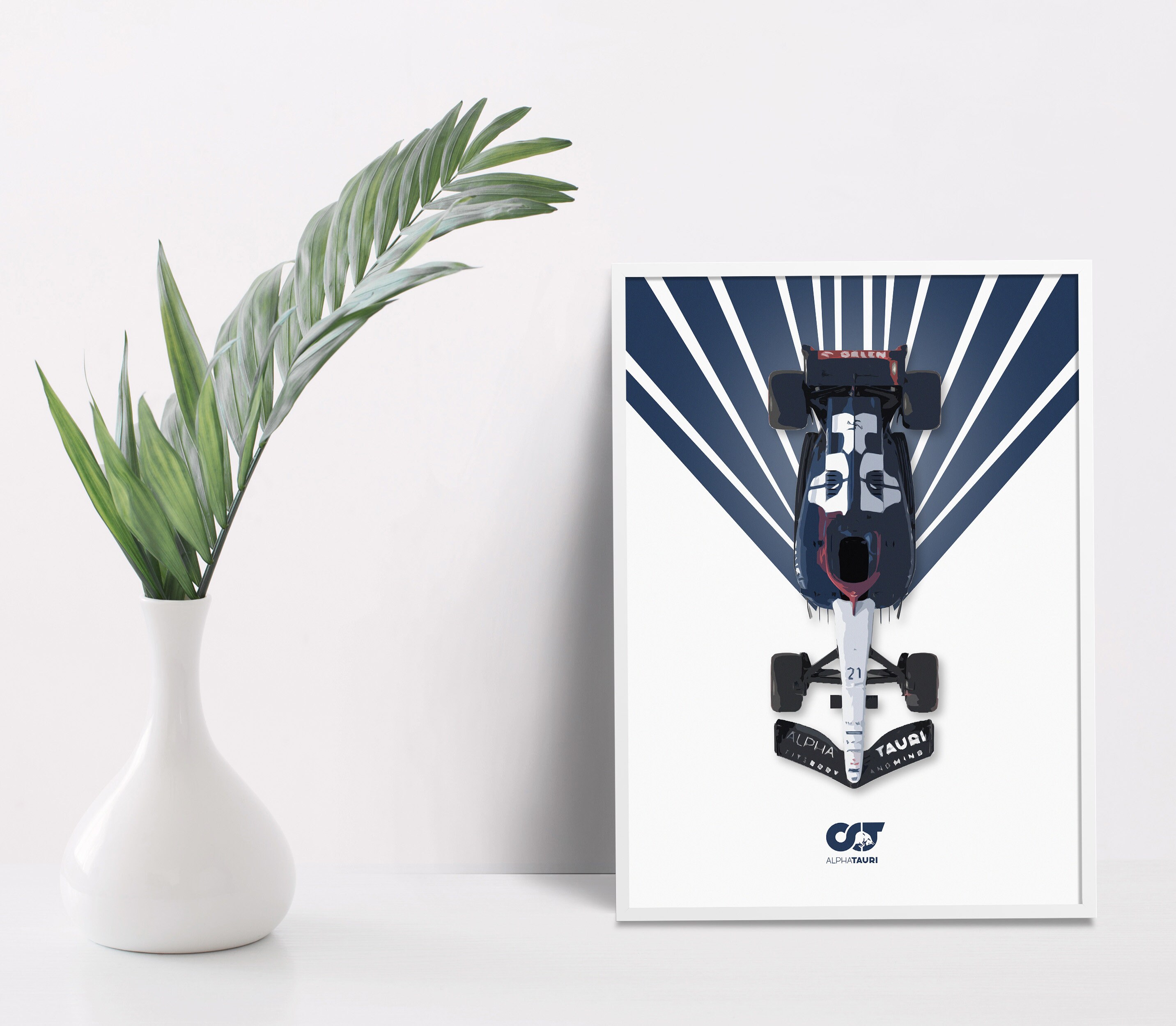 Minimalist Alphatauri Formula 1 Poster Digital Download - Etsy