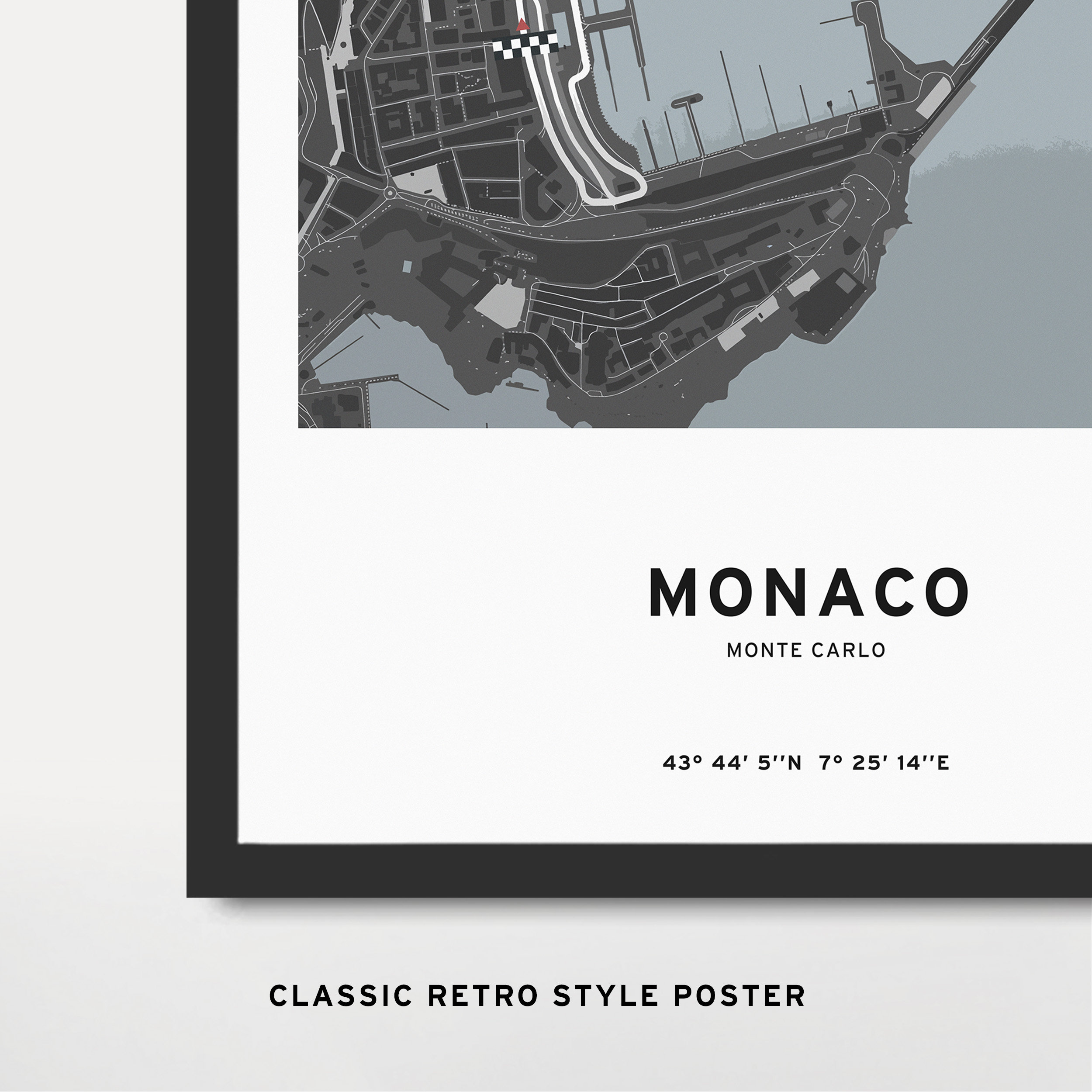 Monaco Formula 1 Track Poster Digital Download Print F1 Wall Art Gift ...
