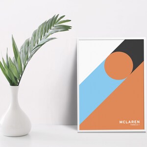 Minimalist Mclaren Formula 1 Poster Digital Download Lando Norris F1 ...