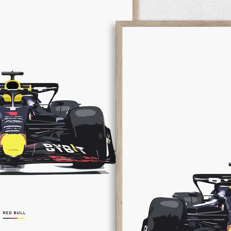 Red Bull Formula 1 Poster Digital Download Max Verstappen Print F1 Wall ...