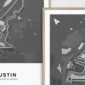Austin Formula 1 Track Poster Digital Download Print F1 Wall Art Gift ...