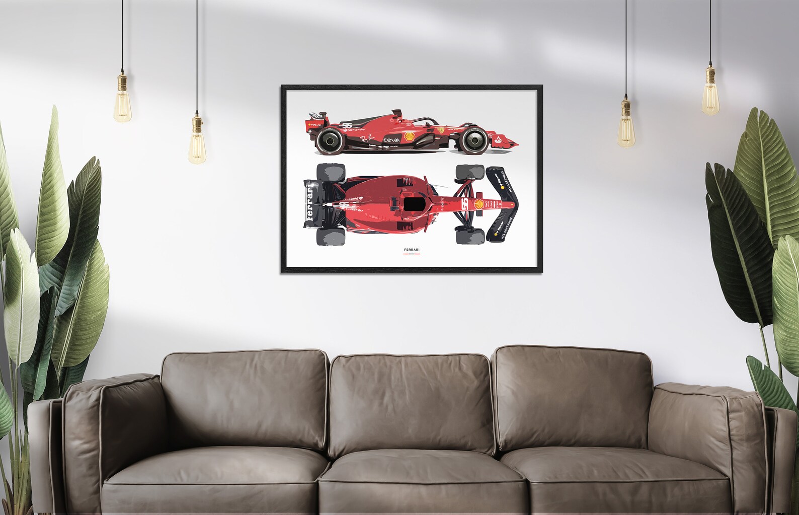 Ferrari Formula 1 Poster Digital Download Charles Leclerc - Etsy