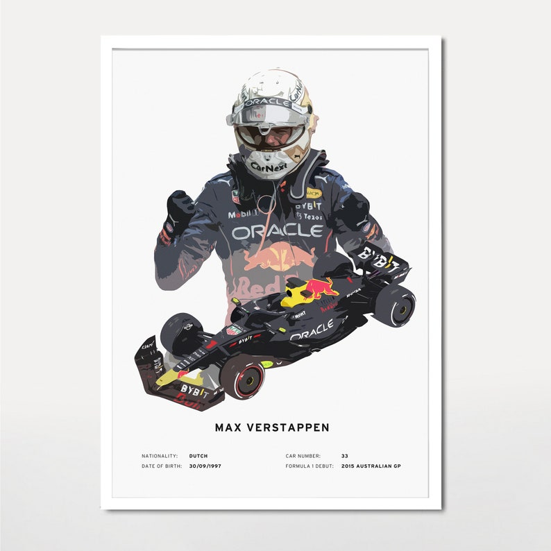 Set of 6 Formula 1 Driver Posters Digital Download Print F1 Wall Art ...