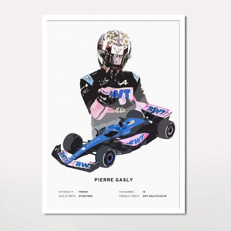 Set of 6 Formula 1 Driver Posters Digital Download Print F1 Wall Art ...