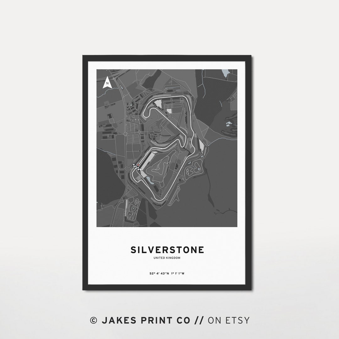 Silverstone Formula 1 Track Poster Digital Download Print F1 Wall Art ...