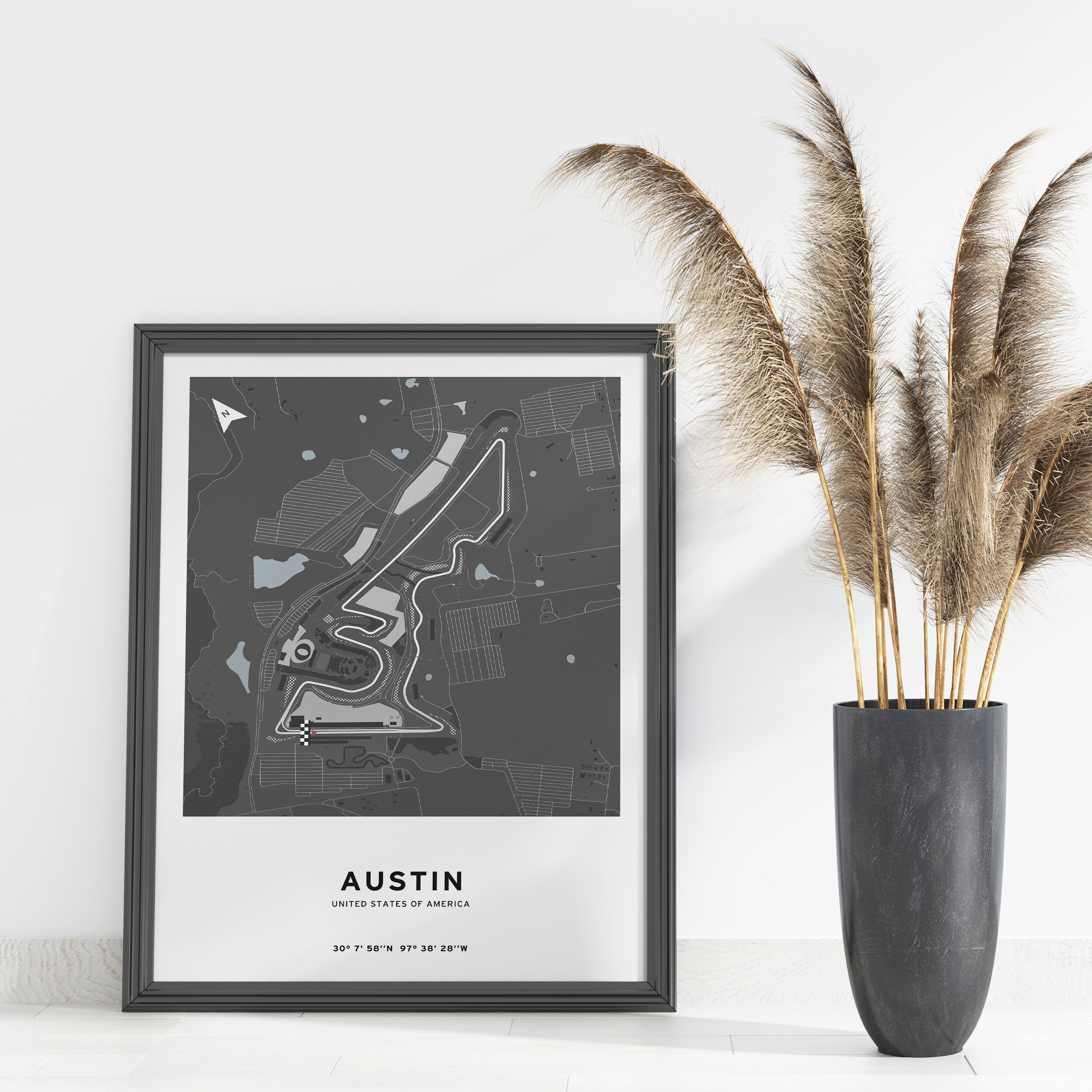 Austin Formula 1 Track Poster Digital Download Print F1 Wall Art Gift ...