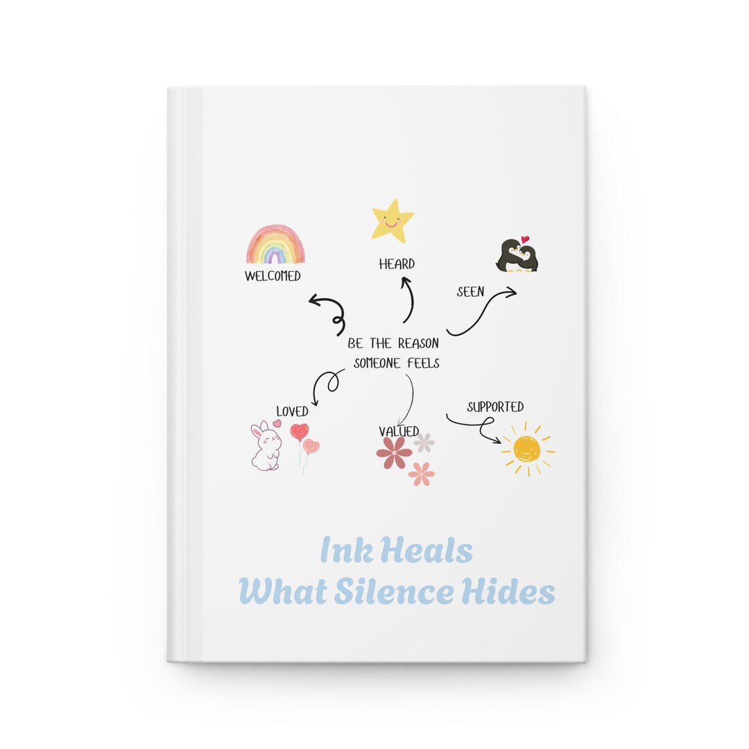 Feelings Journal, Mental Health Notebook, Positivity Diary, Ink Heals ...
