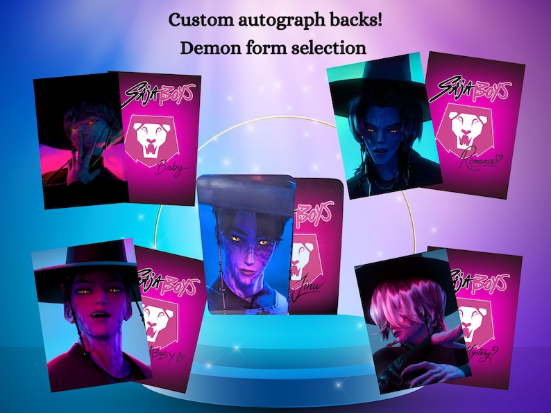 KPOP Photocards, Custom Autograph Listing, Demon Hun Ters - Etsy
