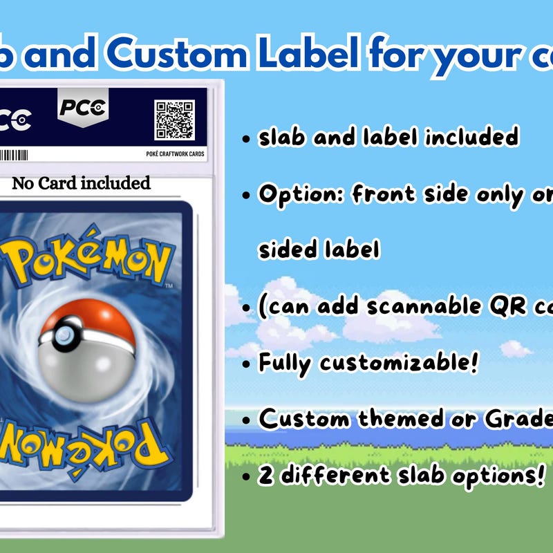 Custom Card Slab Labels - Etsy